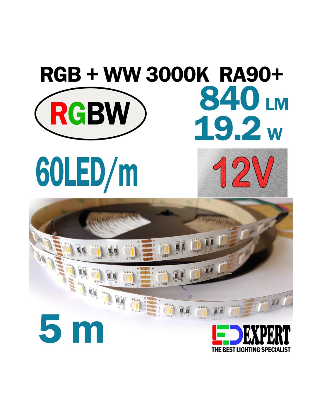 RGB, RGBW, RGBCCT LED light strip- color changing led strip