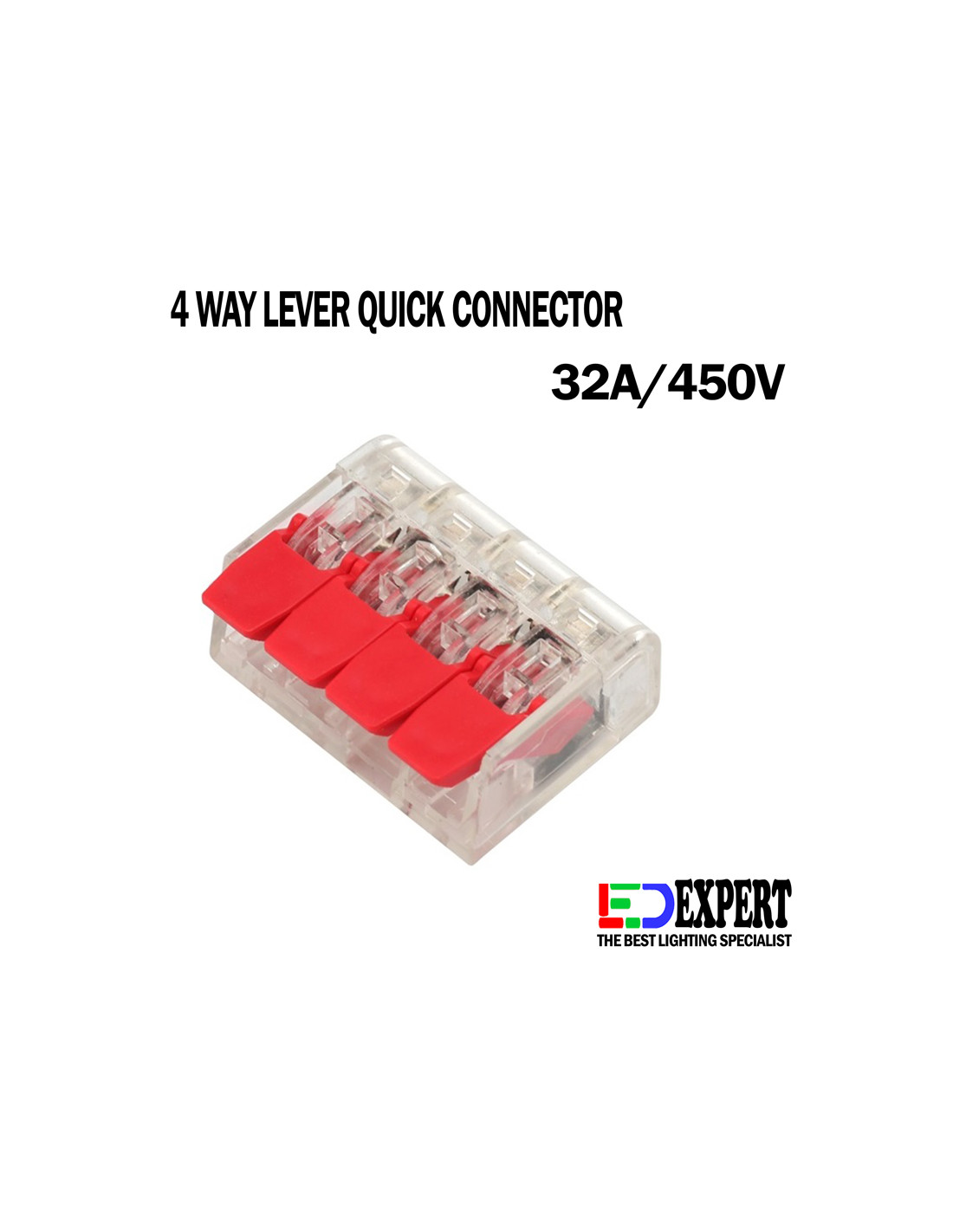 4 WAY LEVER QUICK CONNECTOR - 450V - 32A